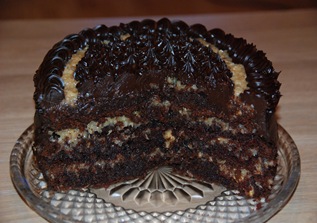 Vokiškas (Germano) šokoladinis tortas